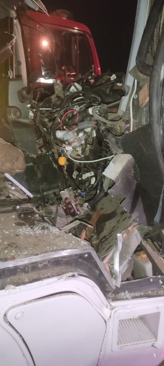 Bus collides with dumper parked on Varachha overbridge