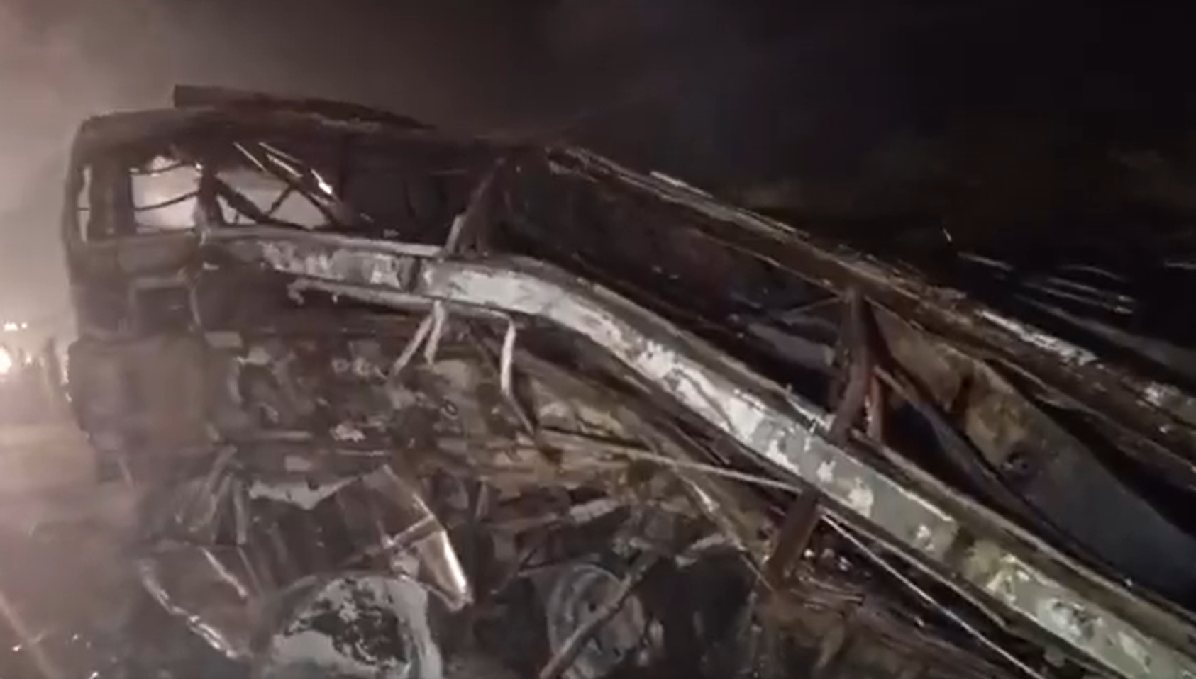 Fire in sleeper bus in Karnataka, 10 burnt alive