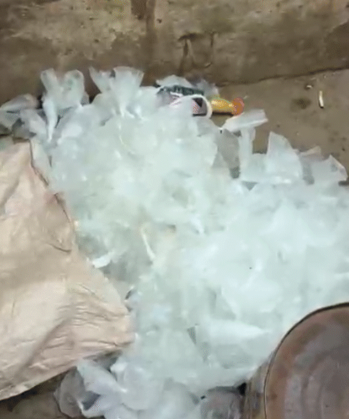 Mother carrying child in her arms joins public raid; Rampant sale of ...