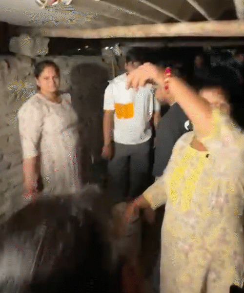 Mother carrying child in her arms joins public raid; Rampant sale of ...