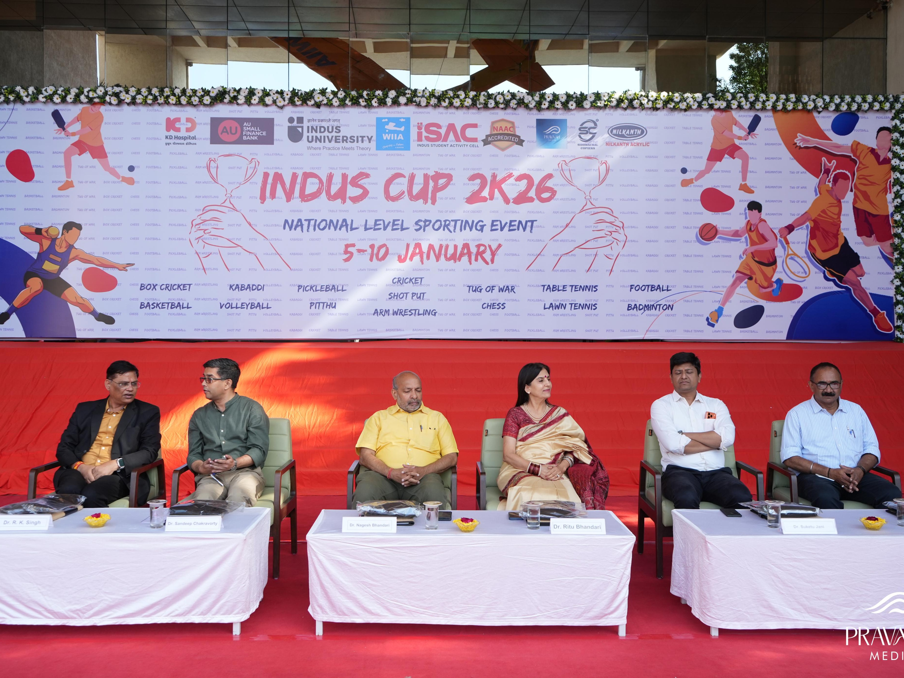 Indus University Annual Indus Cup 2K26 Inauguration Rancharda Campus ...