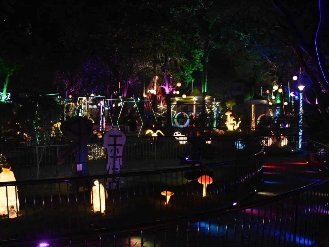 Navsari's historic python garden has now become a glow garden