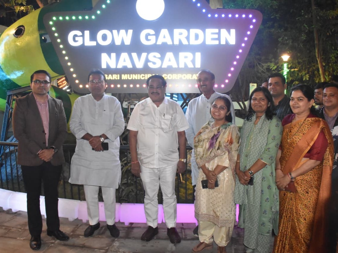 Navsari's historic python garden has now become a glow garden