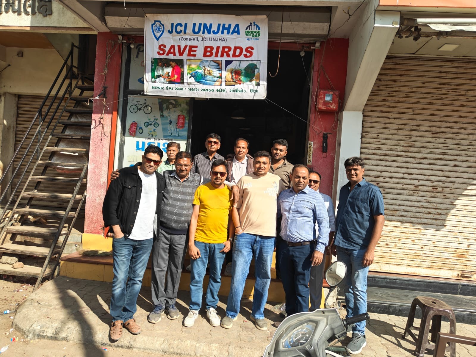 Unjha Uttarayan Bird Rescue: Jahu Mataji Temple, JCI Aid