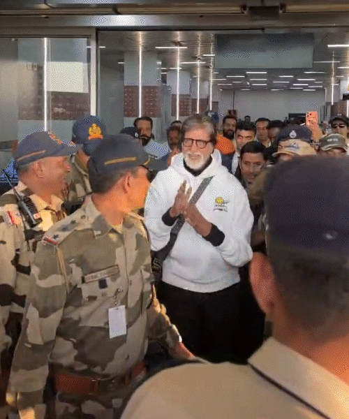 Amitabh Bachchan & Abhishek Bachchan Visit Surat for ISPL Match