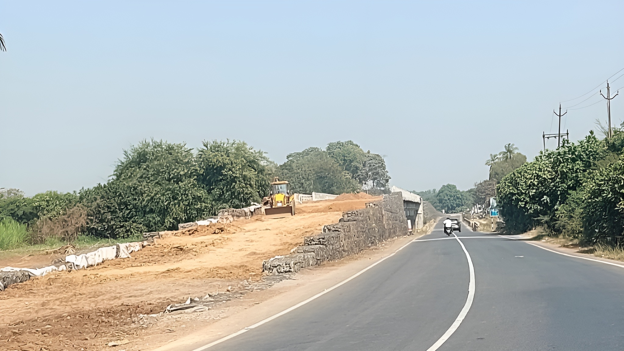 The new high-level bridge being built at a cost of Rs 70 crore on the ...
