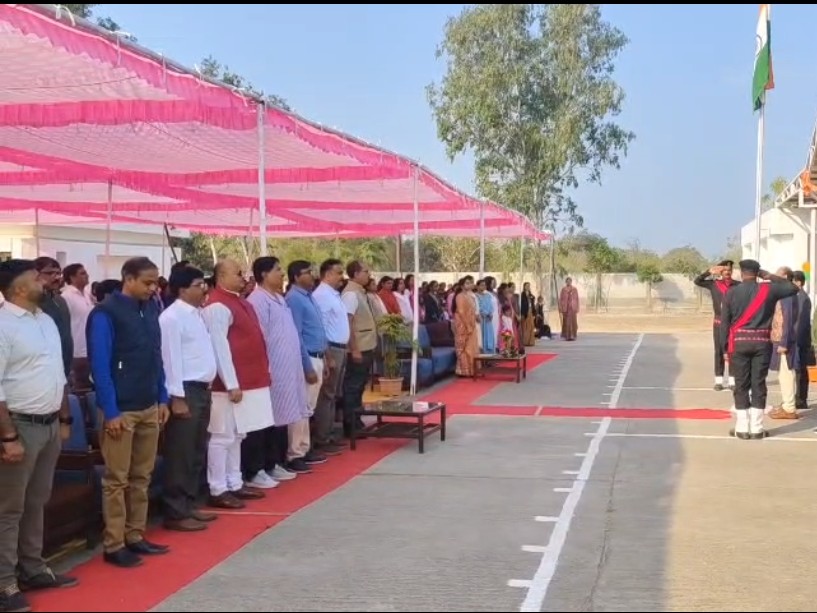 77th Republic Day: Parade and Flag Hoisting at Saurashtra Cement & NKDV ...