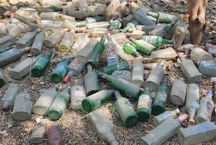 Gujarat University Hostel D Block Roof Alcohol Bottles Found ...