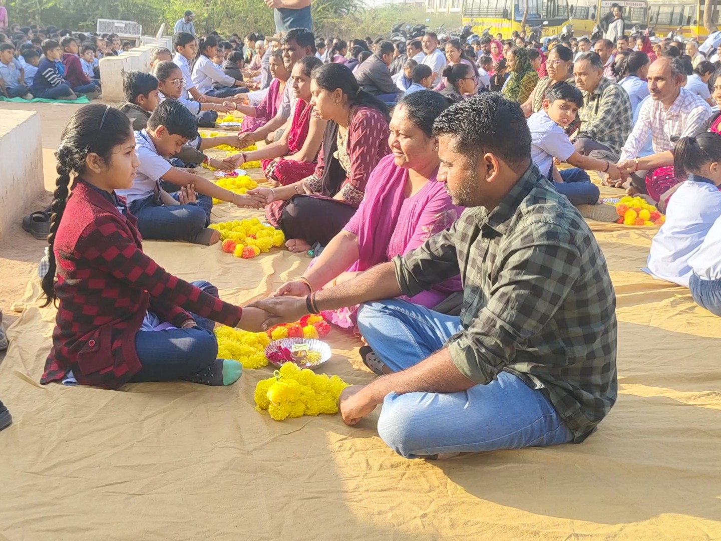 Dhrangadhra: Sadhana Vidyalaya Celebrates Matru-Pitru Pujan Divas ...