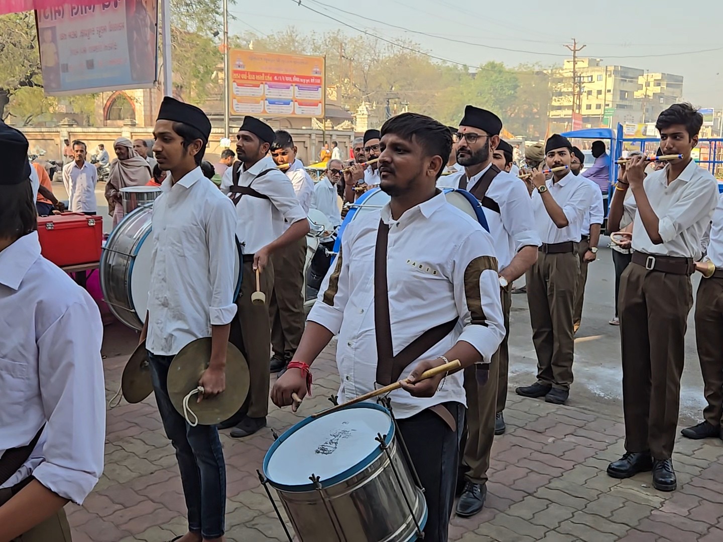 Nadiad RSS Ghosh Divas: Ramji Mandir & Santram Mandir Celebration