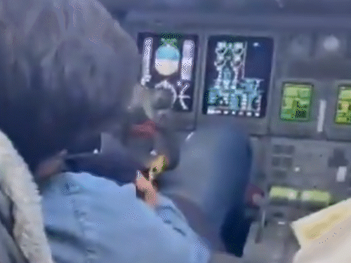 VSR Airlines Owner Napping in Pilot Seat; Jay Pawar Demands Ban