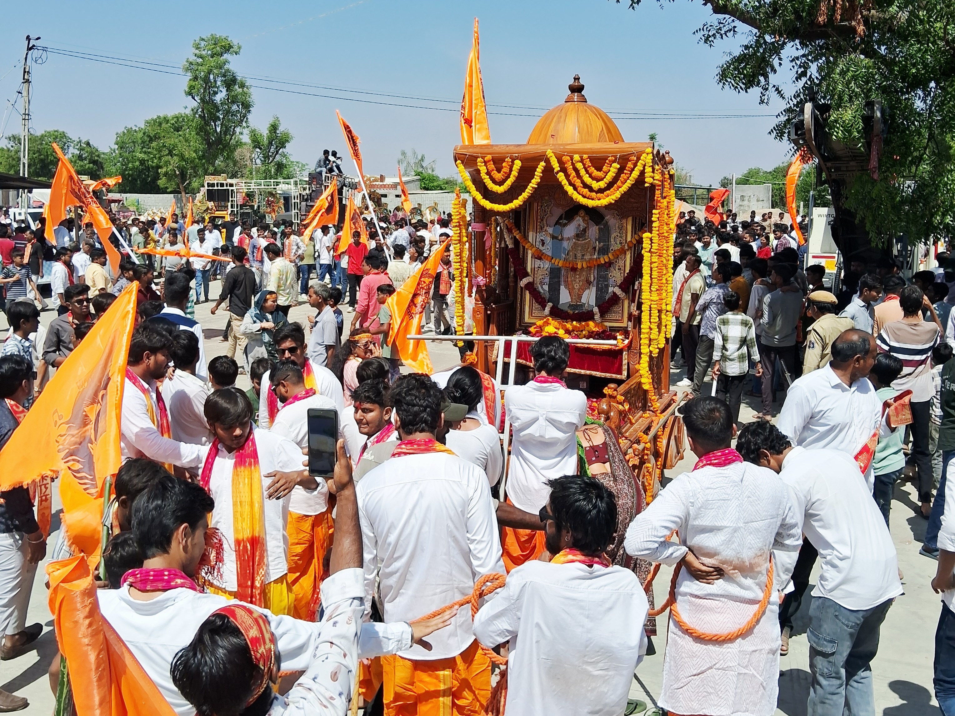 Kheralu Ramnavmi Grand Procession: Thousands Chant Jai Shri Ram