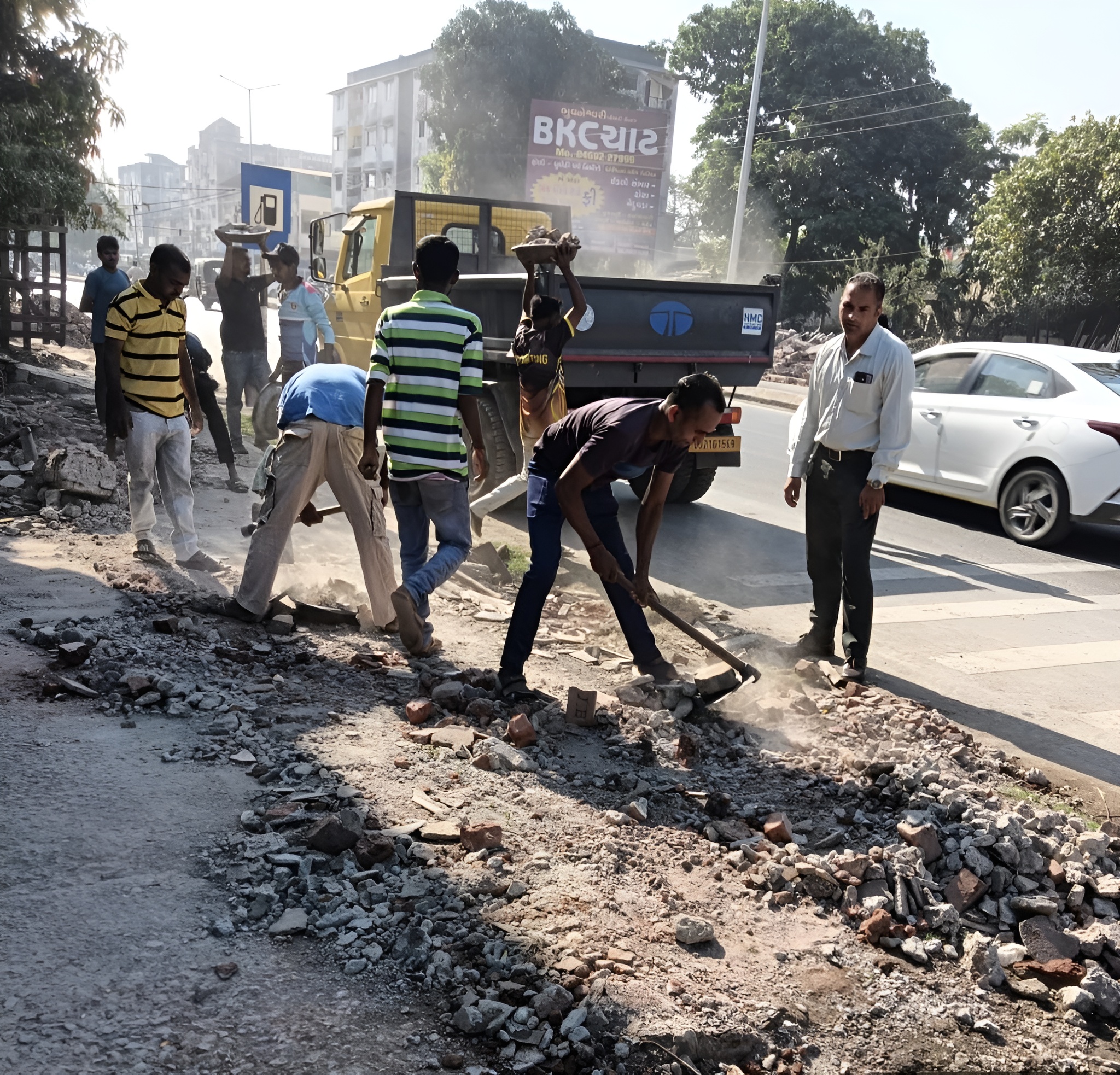 Pressure of 27 properties removed on Navsari's Grid Kabilpore Road