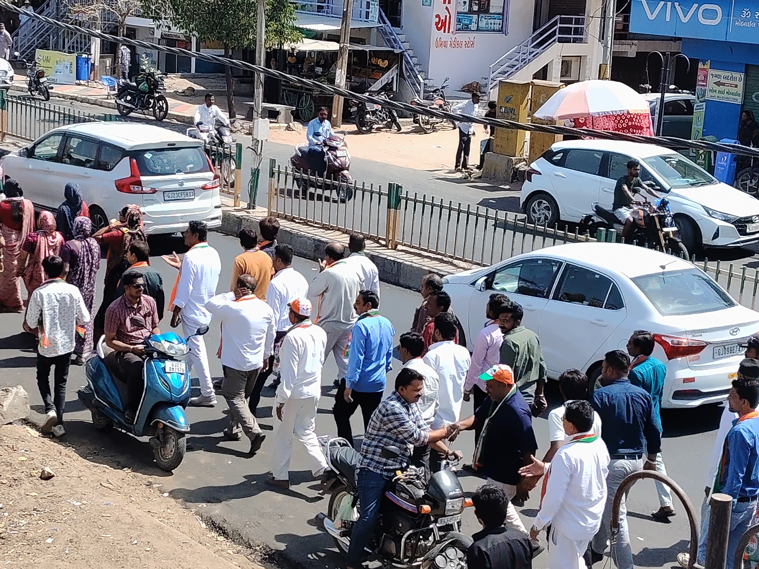 Vadali Nagarpalika Election: Congress Padayatra Power Show