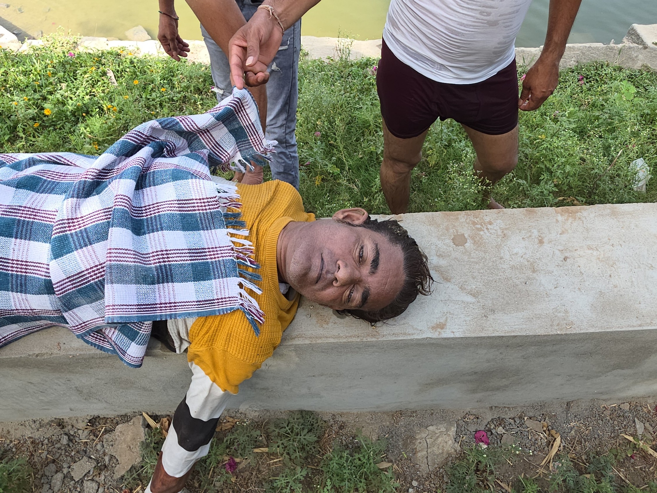 Patan Siddhi Sarovar Suicide; Body Recovered by Fire Brigade