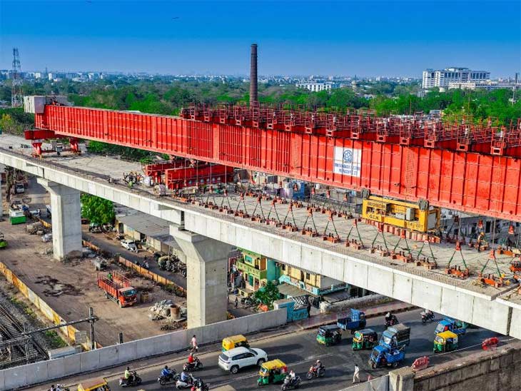 Kalupur Flyover Segmental Bridge Construction Complete | Bullet Train ...