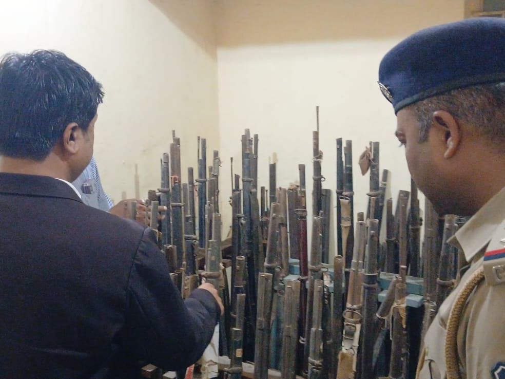 Muli Police Station Inspection by Dy Collector HT Makwana
