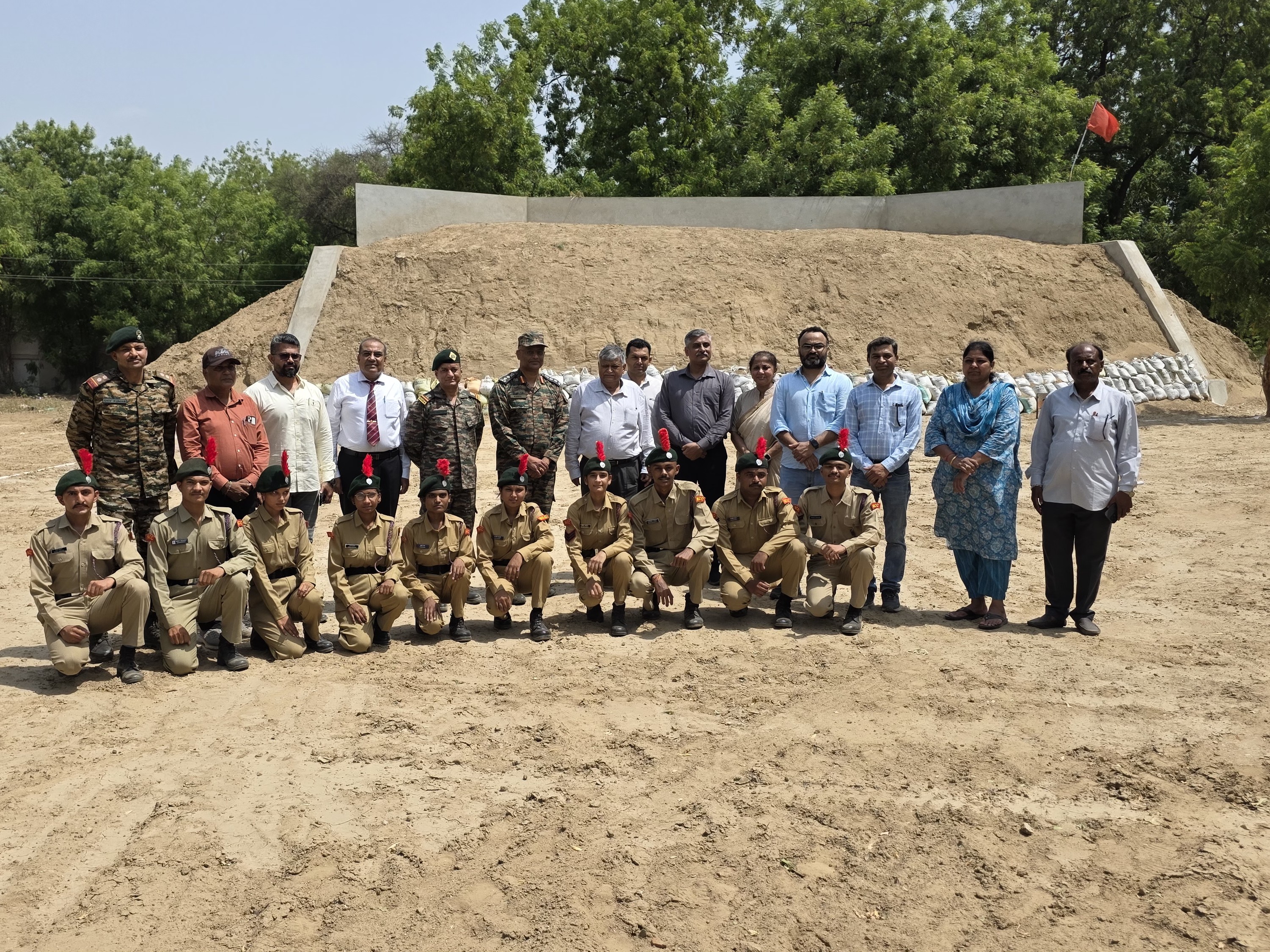 Vice Chancellor Inaugurates Water Tank, Gujarati Bhavan, NCC Firing Range