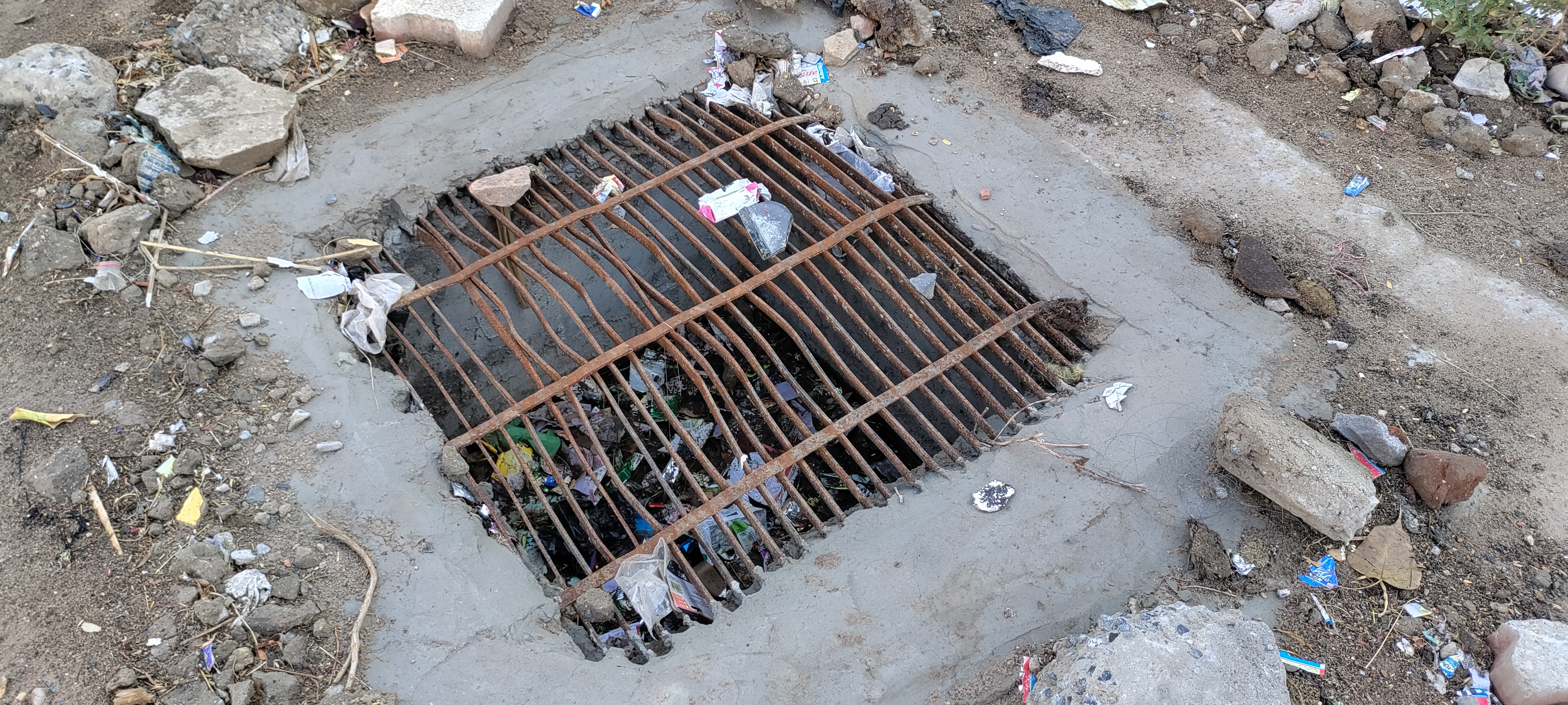 Clean the storm water lines in the Karmabhoomi Society area.