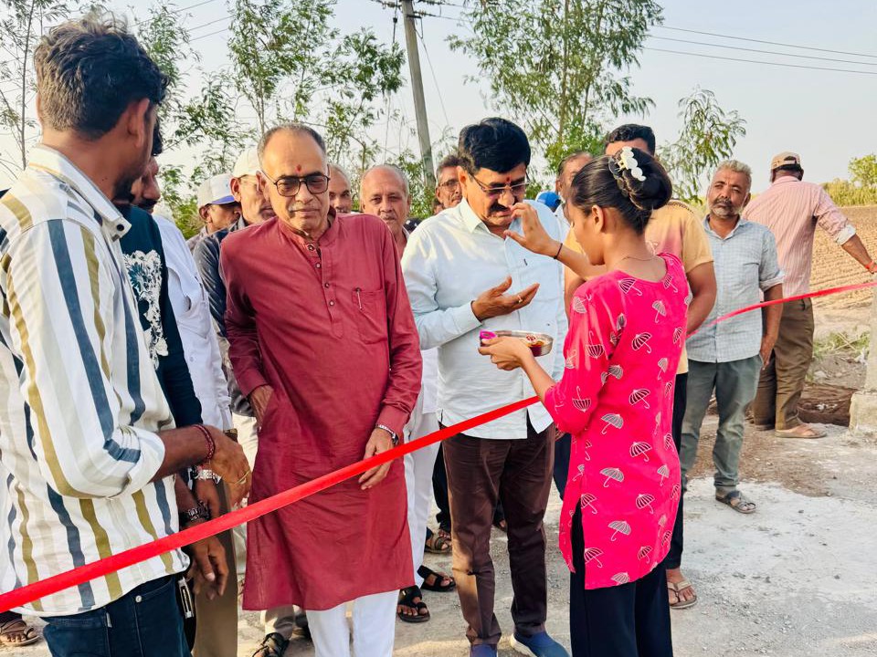 Parbdi Village Inauguration: Panchayat Building & Bridge by JV Kakadiya ...