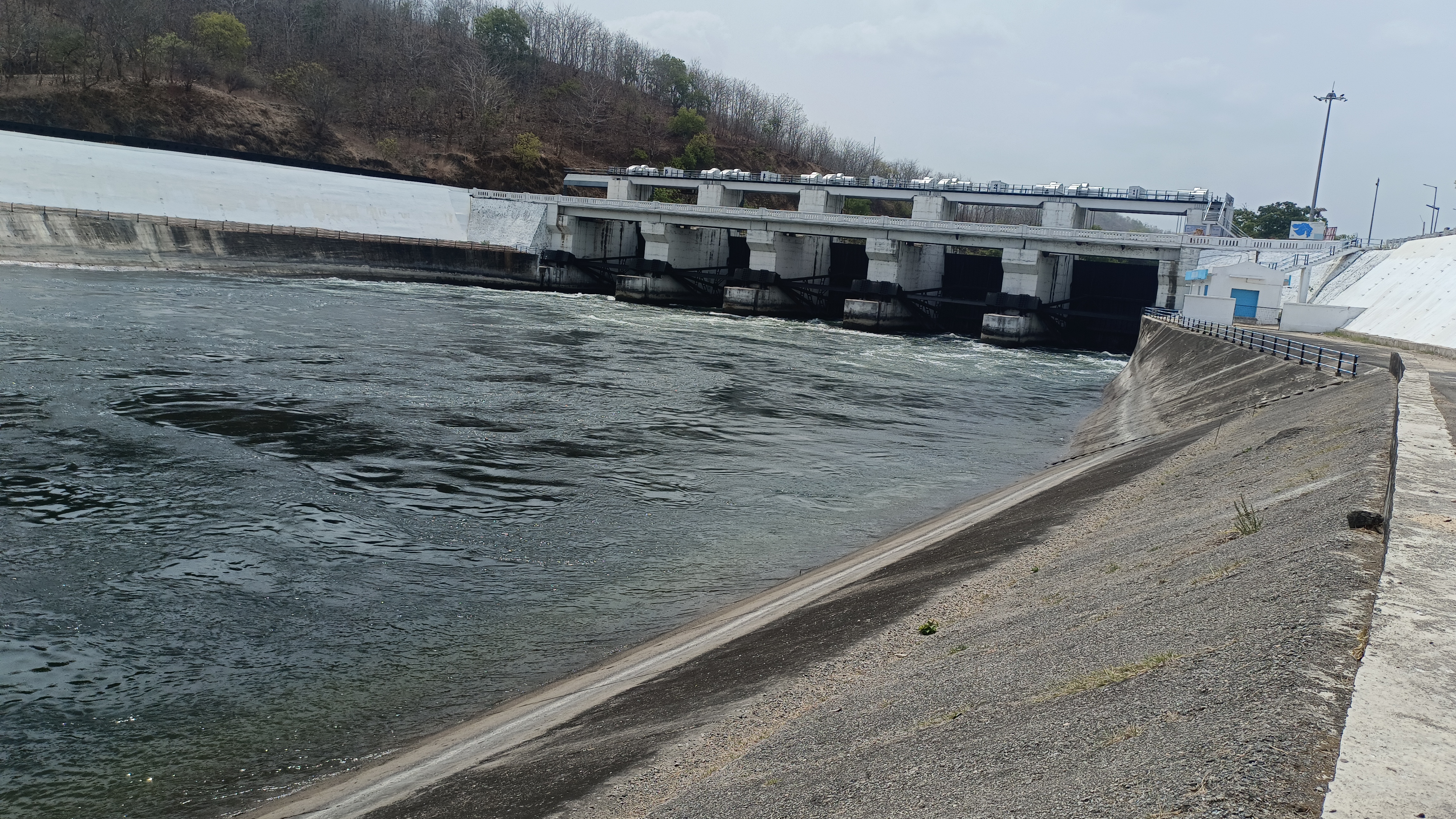 The dam level is currently 127.64 meters, 5,491 cusecs of water is ...