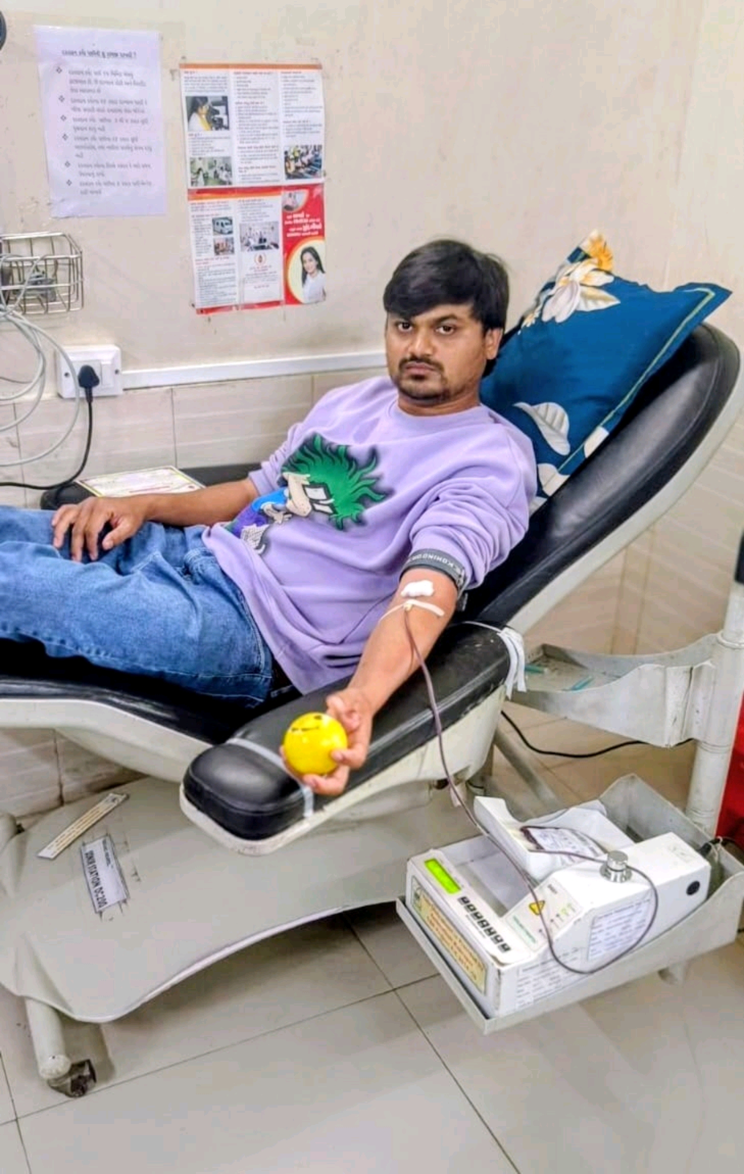 A young man became an inspiration to others by donating blood 37 times