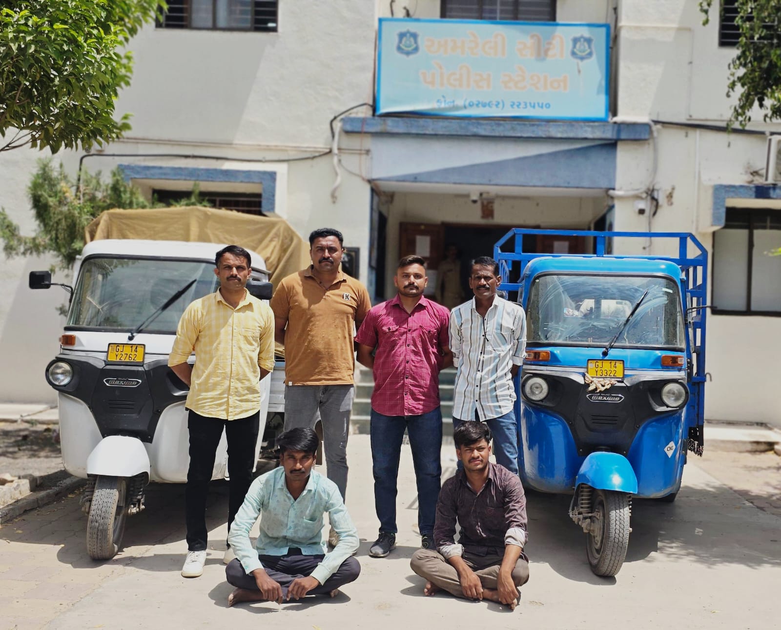 A suspicious quantity of food grains was also seized from Vadiya yesterday.