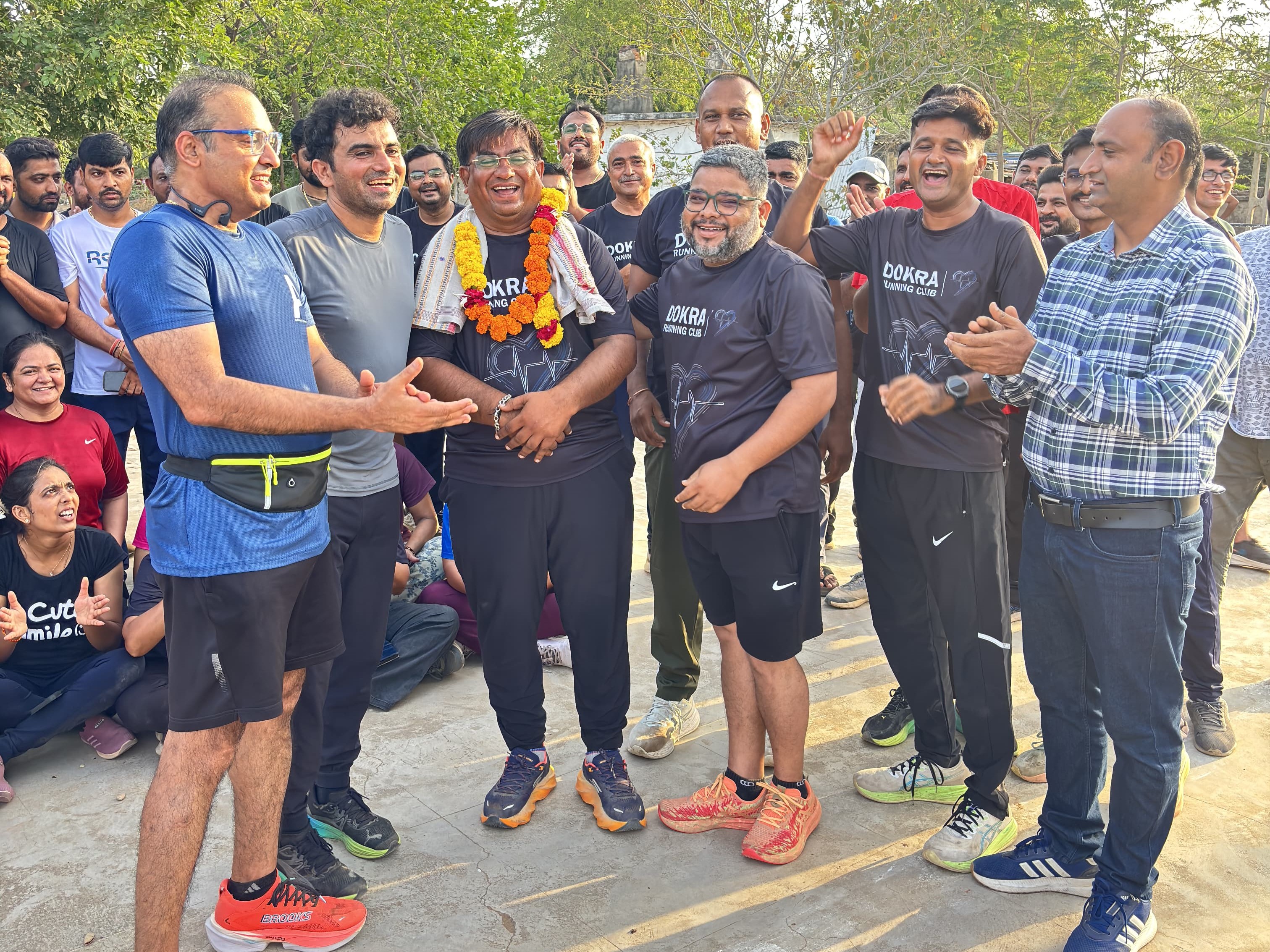 Dokra Running Club Honors Disa BJP President Nikunj Patel | TCD Ground