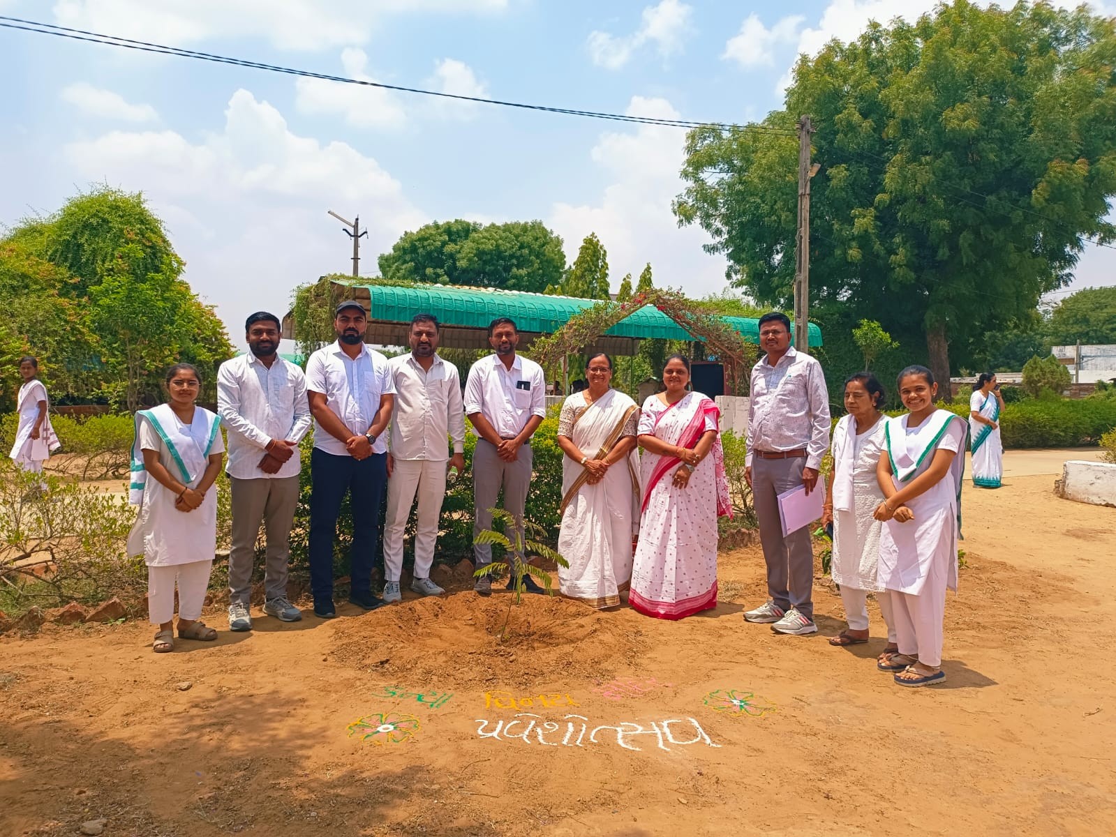 Ajol Sanskar Tirth School Praveshotsav; Deputy TDO Attends